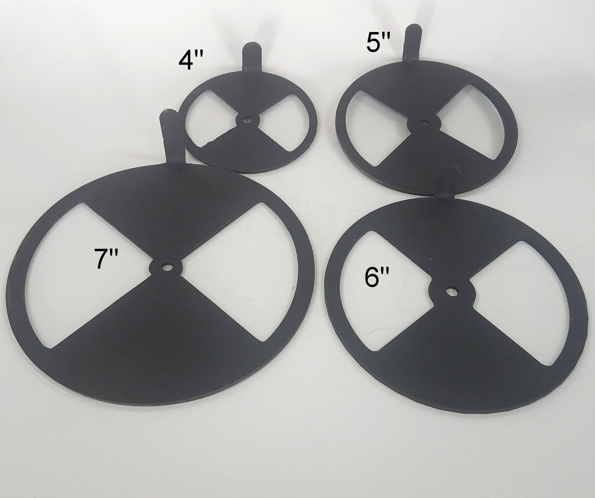 BBQ 5" Steel Damper Grill Smoker Pit Wood Stove Pizza Oven Air Control ...